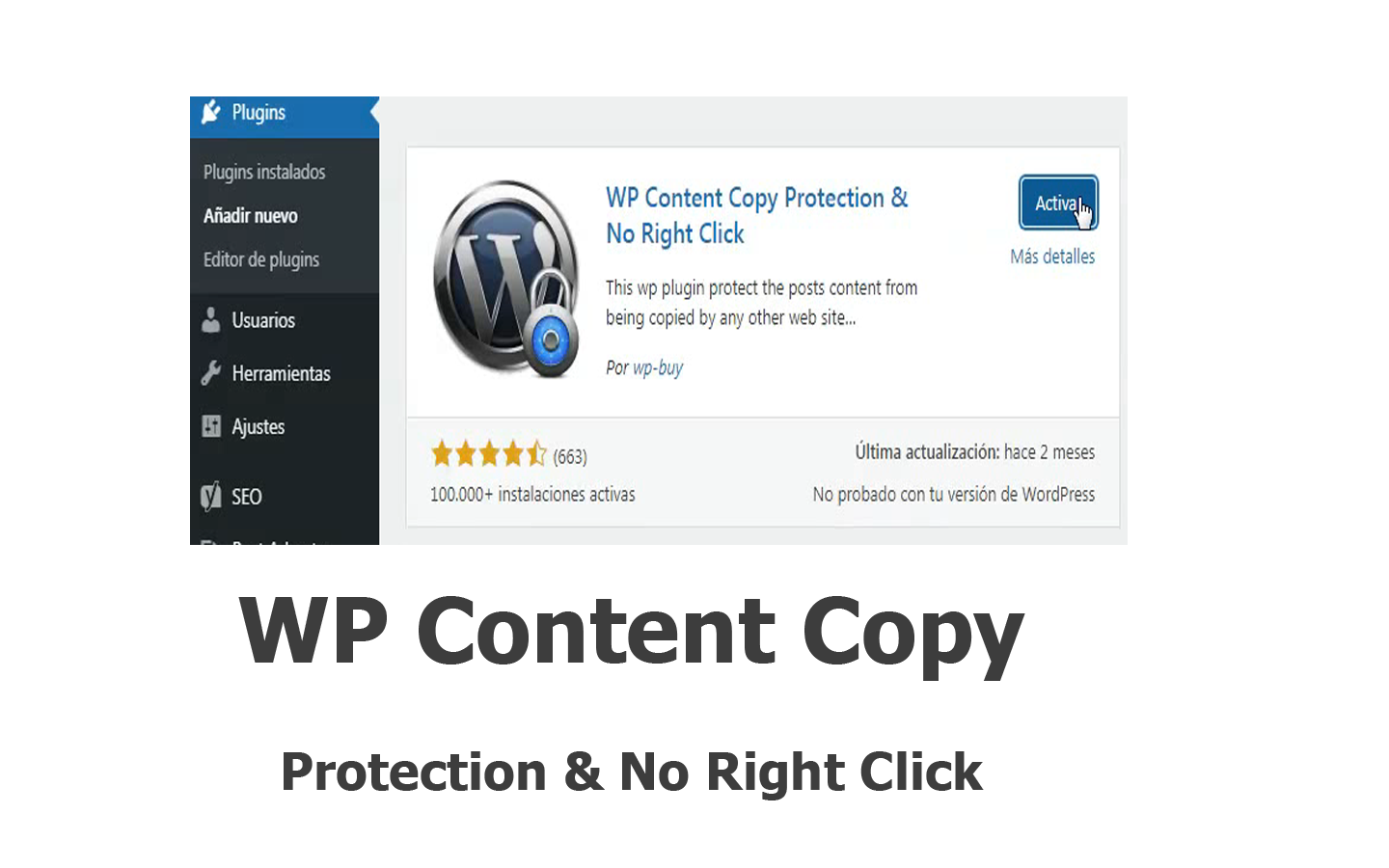 WP Content Copy Protection - Hablemos de informática