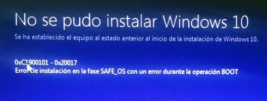 Safe_os al instalar Windows 10 - Hablemos de informática