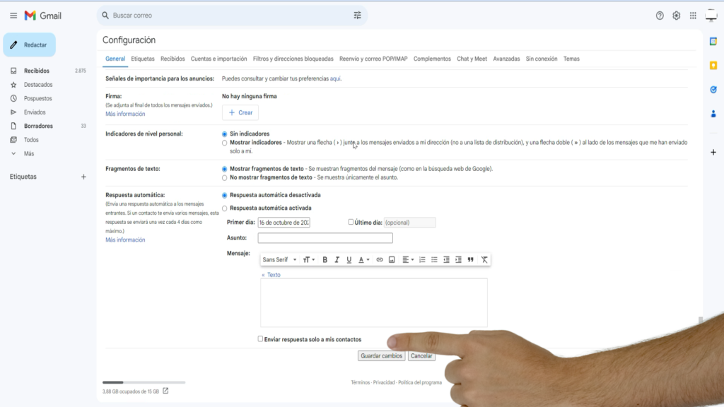Cancelar un correo enviado en Gmail - Hablemos de informática